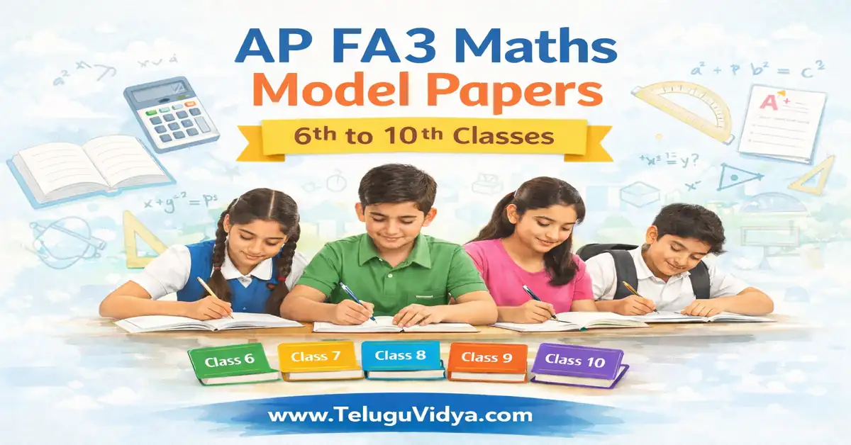 AP FA4 English Question Papers 2026 – Free Download (6th to 10th Class ...